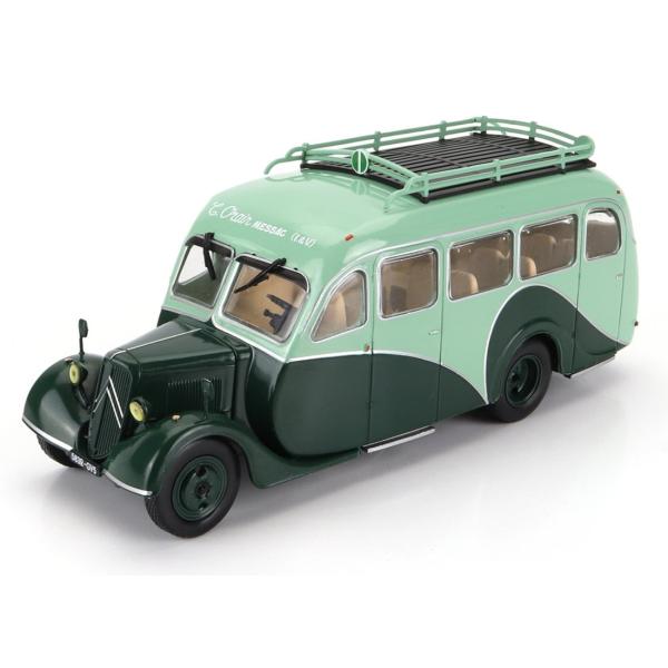 CITROENシトロエン TYPE U23 BESSET オートバス 1947 2トーングリーン AUTOBUS-DAL-MONDO-HACHETTE / EDICOLA 1/43 ミニカー