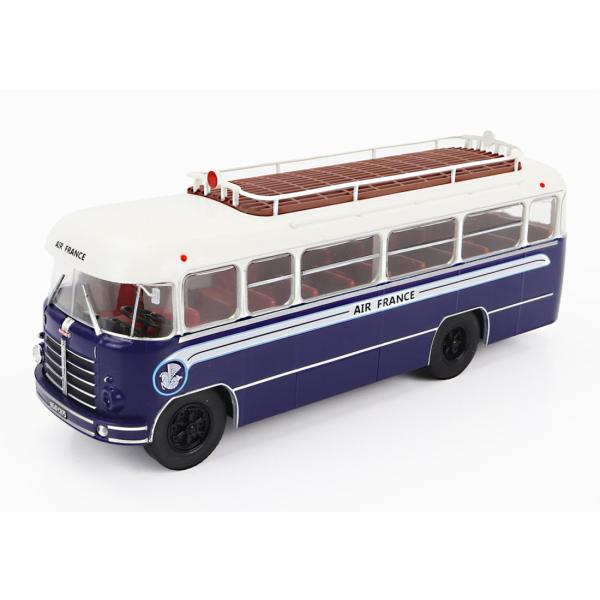 BERLIETベルリエ PLB 6 オートバス エールフランス 1953 ブルーホワイト AUTOBUS-DAL-MONDO-HACHETTE / EDICOLA 1/43 ミニカー