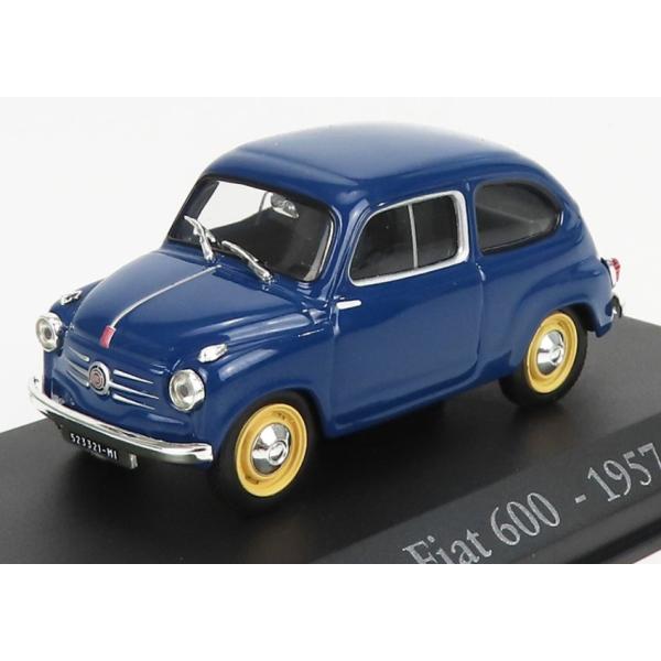 FIATフィアット 600 1957 ブルー AUTO-INDIMENTICABILI-RBA-MONDADORI / EDICOLA 1/43 ミニカー