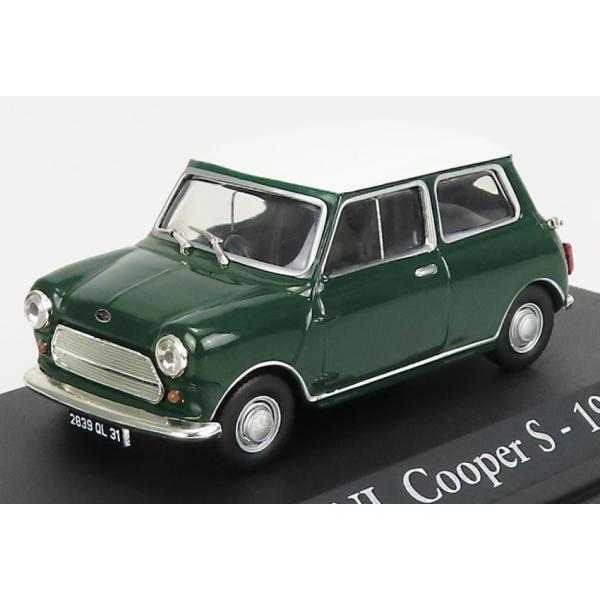 MINIミニ クーパーS 1967 グリーンホワイト AUTO-INDIMENTICABILI-RBA-MONDADORI / EDICOLA 1/43 ミニカー