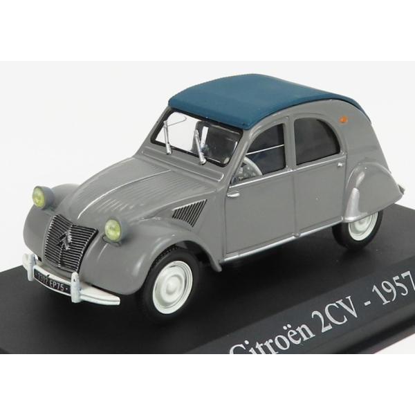 CITROENシトロエン 2CV カブリオレ クローズド 1957 グレー AUTO-INDIMENTICABILI-RBA-MONDADORI / EDICOLA 1/43 ミニカー