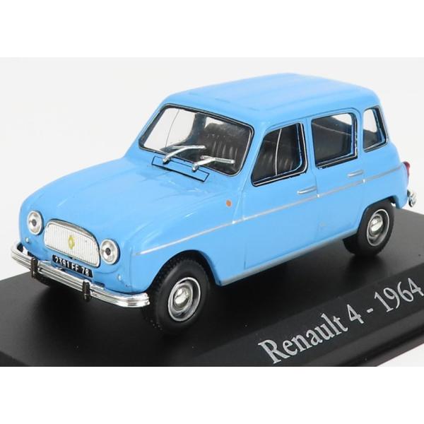 RENAULTルノー R4 1964 ライトブルー AUTO-INDIMENTICABILI-RBA-MONDADORI / EDICOLA 1/43 ミニカー