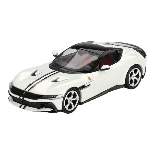 【予約】2026年発売予定 Ferrariフェラーリ 12CILINDRI V12 830cv 2024 ビアンコアヴス ホワイト ブラック / BBR 1/64 ミニカー