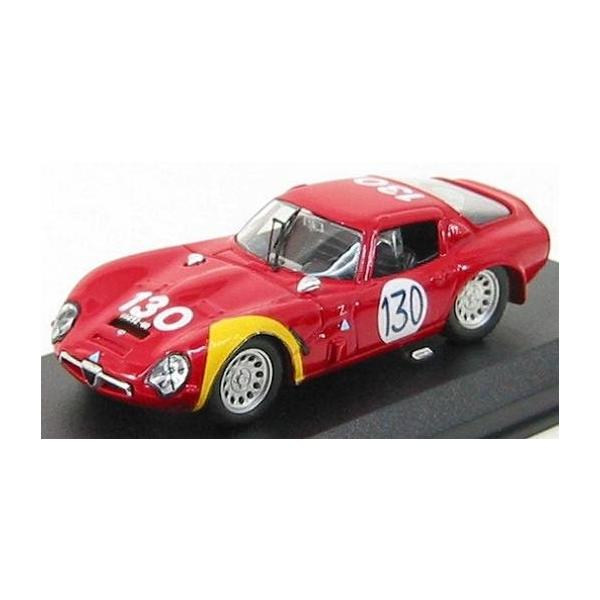 ALFA ROMEOアルファロメオ TZ2 N 130 TARGA FLORIO 1966 BIANCHI BUSSINELLO RED / Best-Model 1/43 ミニカー