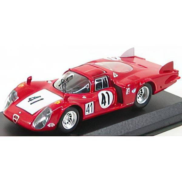 ALFA ROMEO  33.2 LM N 41 24h LE MANS 1968 BAGHETTI  VACCARELLA  RED WHITE/Best-Model 1/43ミニカー