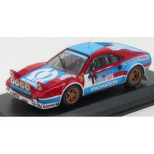 FERRARI 308 Gr.4 N 1 TARGA FLORIO 1982 ANDREUT BICHE RED LIGHT BLUE/Best-Model 1/43ミニカー