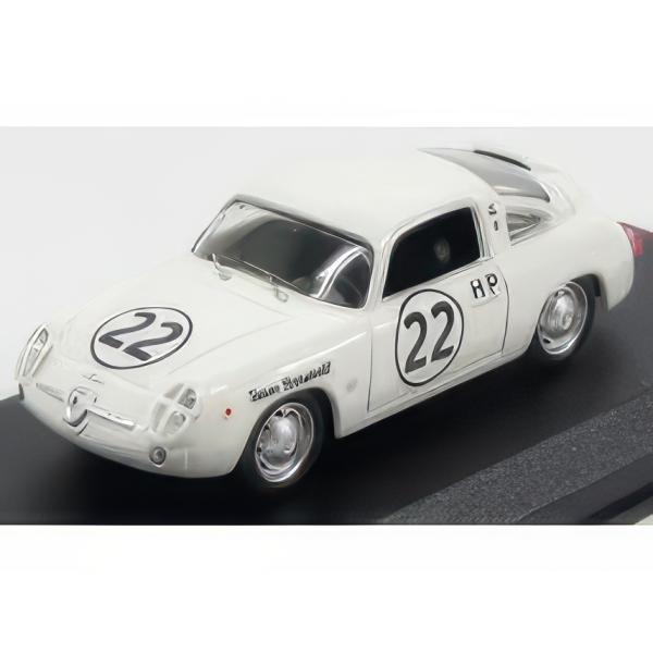 FIAT ABARTH 750 ZAGATO COUPE N 22 SEBRING 1960 RICHARDS CALLANAN WHITE/Best-Model 1/43ミニカー