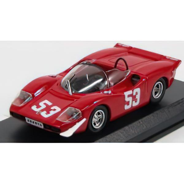 FIAT  ABARTH 2000 N 53 WINNER IMOLA 1969 ORTNER  V.LENNEP  RED/BEST-MODEL 1/43ミニカー