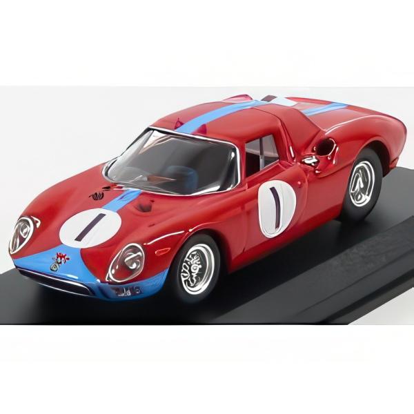 FERRARI 250LM クーペ #1 キャラミ 1964 Piper/Maggs レッド/ライトブルー/ Best-Model 1/43 ミニカー