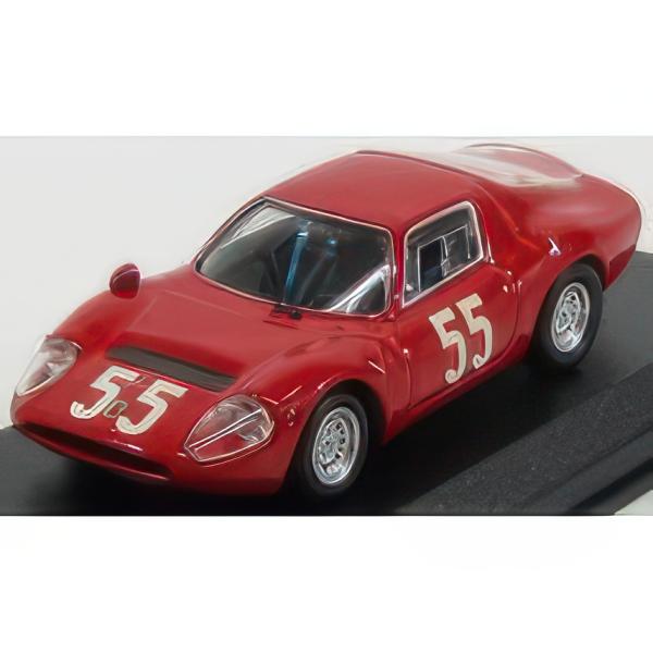 FIAT ABARTH OT1300 COUPE N 55 MONZA 1966 BAGHETTI CELLA FISCHHABER FURTMAYR RED/Best-Model 1/43ミニカー