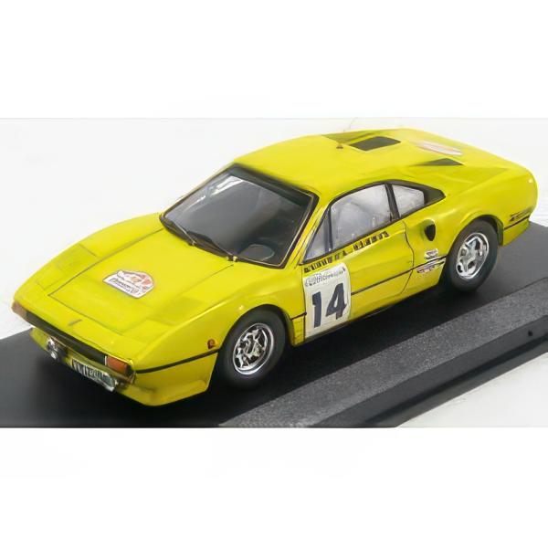 FERRARI 308 GTB COUPE N 14 TOUR DE FRANCE 1985 WORSWICK NEWMAN YELLOW/Best-Model 1/43ミニカー