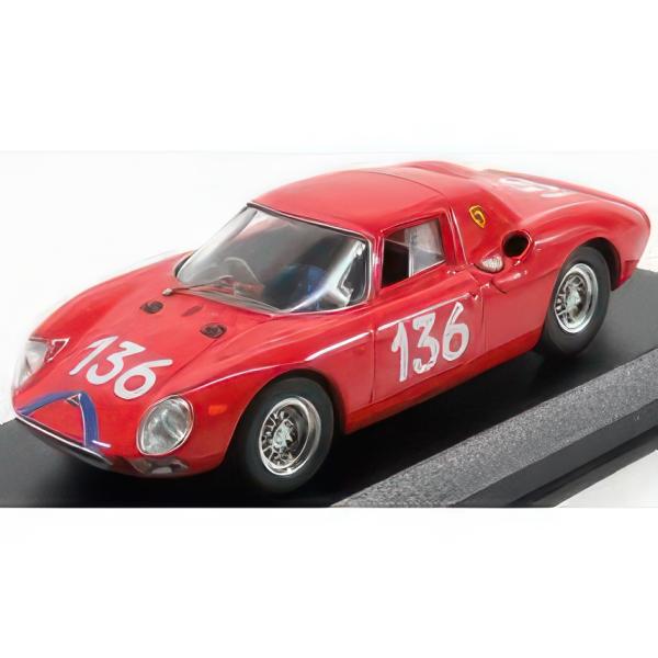 FERRARI 250 LM N 136 TARGA FLORIO 1965 NICODEMI LESSONA RED/Best-Model 1/43ミニカー