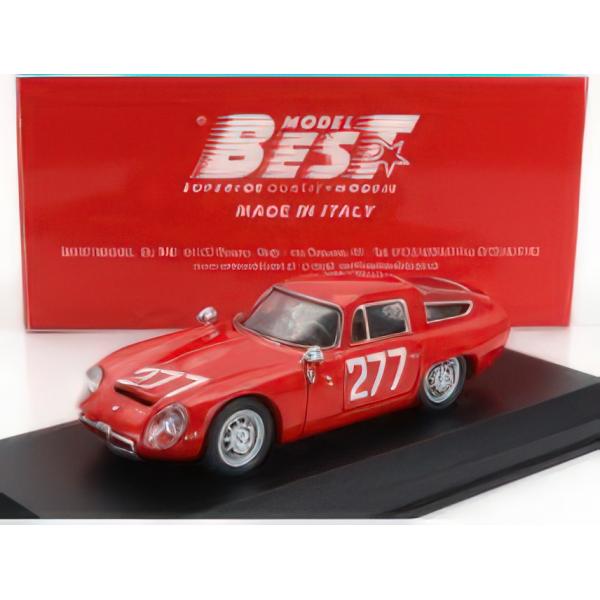 ALFA ROMEO  GIULIA TZ COUPE N 277 COPPA F.I.S.A. MONZA 1963 ROBERTO BUSSINELLO  RED/BBR 1/43ミニカー