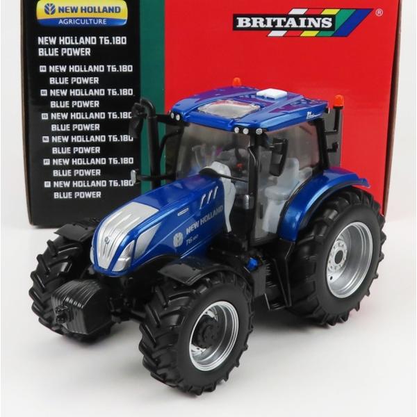 NEW HOLLANDニューホランド T6.180 トラクター ブルーパワー 2018 ブルー FARM TOYS / BRITAINS 1/32 ミニカー