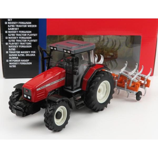 MASSEY FERGUSONマッセイファーガソン 6290 トラクター トレーラー 2012 レッドオレンジ FARM TOYS / BRITAINS 1/32 ミニカー