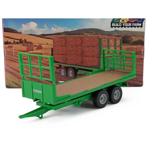 Trailerトレーラー Rimorchio Trailer for Tractorトラクター用トレーラー グリーン ウッド / BRITAINS 1/32 トラック商用車