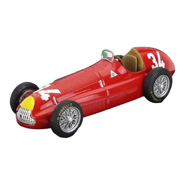 Alfa Romeoアルファロメオ F1 158 #34 優勝 モナコGP 1950 Juan Manuel Fangio レッド / BRUMM 1/43 ミニカー