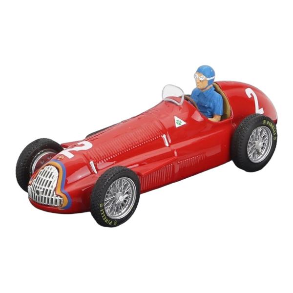 Alfa Romeoアルファロメオ 159 #2 Juan Manuel Fangio 1951 ベルギーGP F1ワールドチャンピオン / BRUMM 1/43 ミニカー