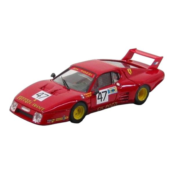 Ferrariフェラーリ 512 BB CH.POZZI FRANCIA #47 ルマン 1980 レッド / BRUMM 1/43 ミニカー