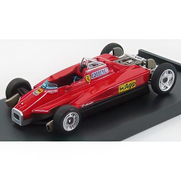 FERRARI F1 126C2 27号車 2位 サンマリノ イモラGP 1982 ジル・ヴィルヌーヴ ムレット Tカー レッド/ BRUMM 1/43 ミニカー