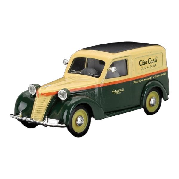 Fiatフィアット 1100E バン Furgone Olio Carli 1946 グリーン クリーム / BRUMM 1/43 ミニカー