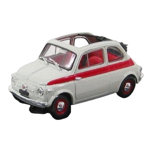 Fiatフィアット 500 Nuova Sport Aperta 1957 グレー / BRUMM 1/43 ミニカー