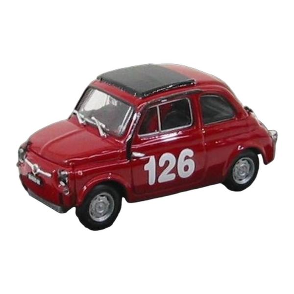 Fiatフィアット 500 59 Abarthアバルト #126 1965 Raffaele Pinto レッド / BRUMM 1/43 ミニカー