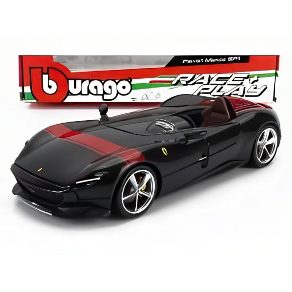 FERRARI MONZA SP1 2018 ブラック レッド/ Bburago 1/24 ミニカー