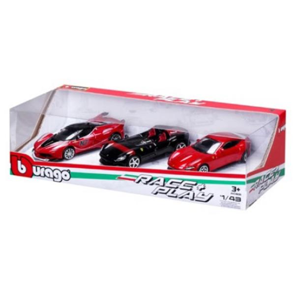 【予約】FERRARI セット MONZA SP2 2018 FXXK N10 2015 ROMA 2019 レッドブラック/ Bburago 1/43 ミニカー