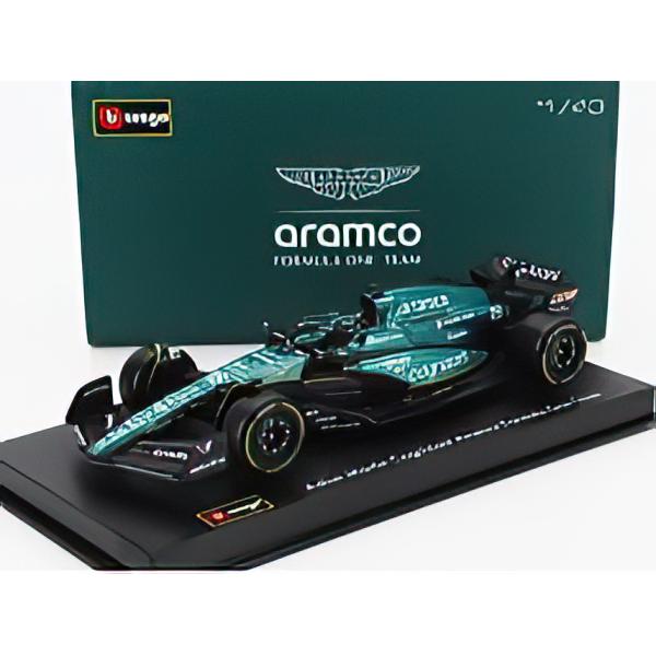 ASTON MARTIN F1 AMR23 TEAM ARAMCO COGNIZANT N 18 SEASON 2023 LANCE STROLLフィギュア付き GREEN/Bburago 1/43ミニカー シグネチャーシリーズ