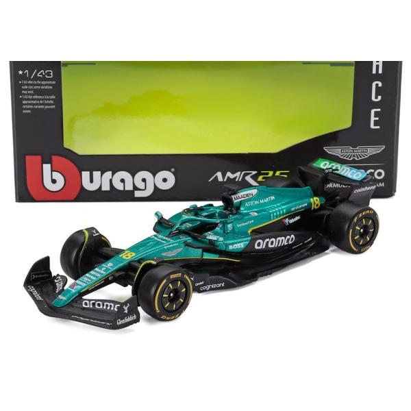 ASTON MARTIN F1 AMR25 TEAM ARAMCO COGNIZANT N 18 2025年シーズン ランス・ストロール グリーン ブラック / Bburago 1/43 ミニカー