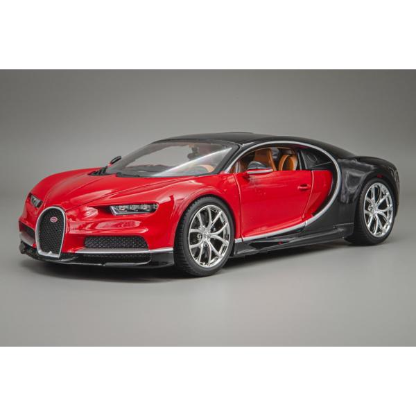 Bugattiブガッティ Chiron 2016 red black /Bburagoブラーゴ 1/18 ダイキャストミニカー