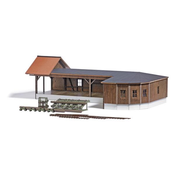 HOゲージ 鉄道模型 Busch ブッシュ Sawmill Kit