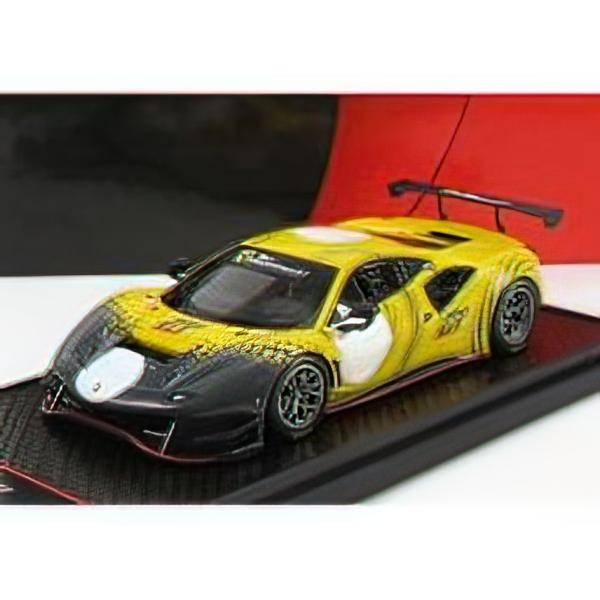 FERRARI - 488 GT MODIFICATA 2020 - YELLOW MATT GREY /BBR 1/43 ミニカー