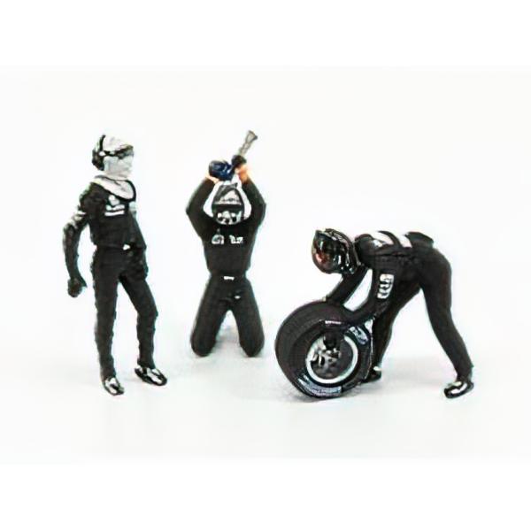 FIGURES - F1 PIT-STOP SET MINARDI 2003 CAMBIO GOMME ANTERIORE - FIGURES - BLACK /Minichamps 1/43 フィギュア ミニカー