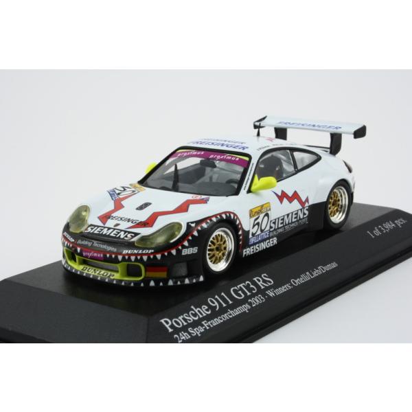 Porsche 911 GT3 RS ORTELLI/LIEB/DUMAS 優勝 FREISINGER MOTORSPORT スパ24時間 2003/ MINICHAMPS 1/43 ミニカー