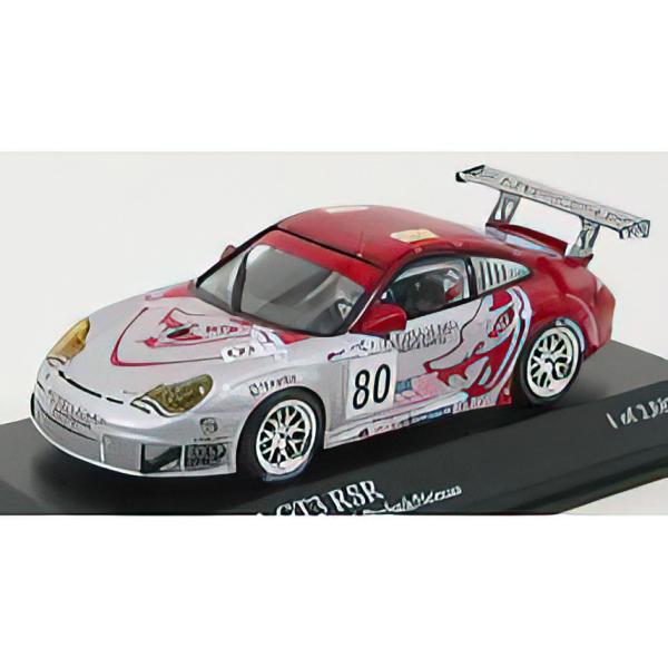 PORSCHE - 911 996 GT3RSR N 80 3rd GT2 CLASS 24h LE MANS 2005 VAN-OVERBEEK - SILVER RED /Minichamps 1/43 ミニカー