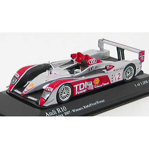 AUDI - R10 N 2 WINNER 12h SEBRING 2007 - PIRRO BIELA WERNER - SILVER RED /Minichamps 1/43 ミニカー