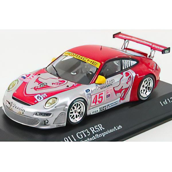 PORSCHE - 911 GT3RSR N 45 12h SEBRING 2007 VAN-OVERBEEK - BERGMEISTER - LIEB - SILVER RED /Minichamps 1/43 ミニカー