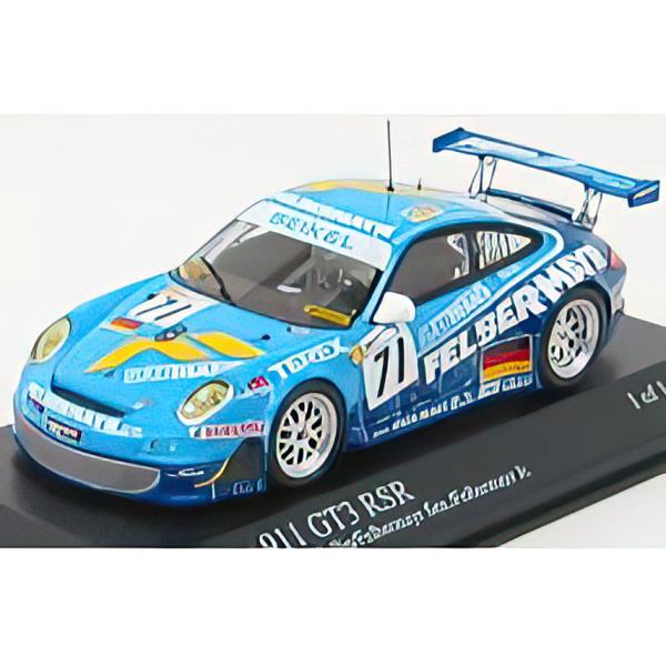 PORSCHE - 911 GT3RS N 71 24h LE MANS 2007 COLLIN - FELBERMAYR SEN. - FELBERMAYR Jr. - BLUE /Minichamps 1/43 ミニカー