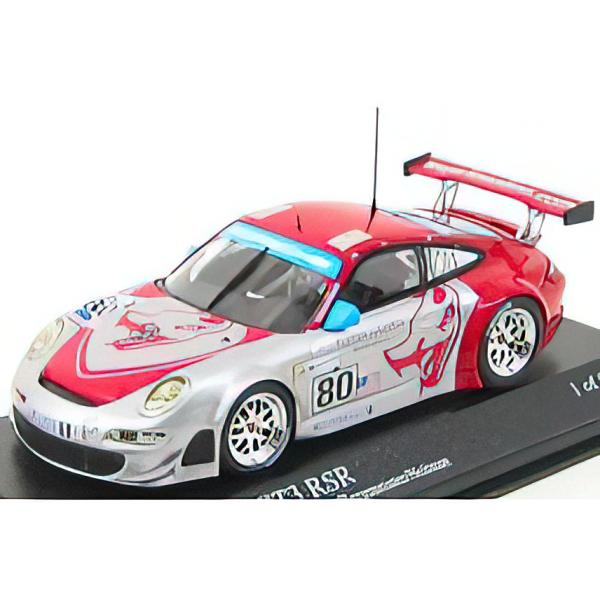 PORSCHE - 911 GT3RSR N 80 LE MANS 2008 BERGMEISTER - NEIMAN - OVERBEEK - SILVER RED /Minichamps 1/43 ミニカー