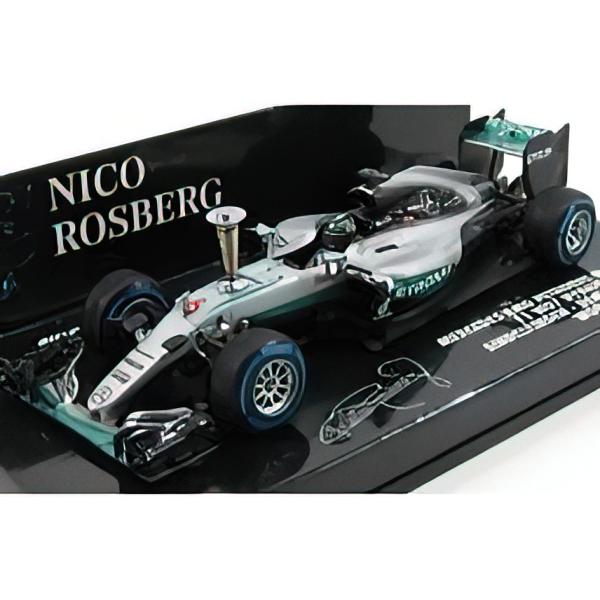 MERCEDES GP - F1 W07 HYBRID AMG PETRONAS N 6 DEMONSTRATION RUN NICO ROSBERG 2016 WORLD CHAMPION - SILVER GREEN /Minicham...
