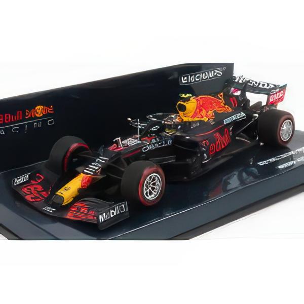 RED BULL F1 RB16B HONDA RA620H TEAM ASTON MARTIN N 11 WINNER AZERBAIJAN GP 2021 SERGIO PEREZ MATT BLUE YELLOW RED/MINICH...