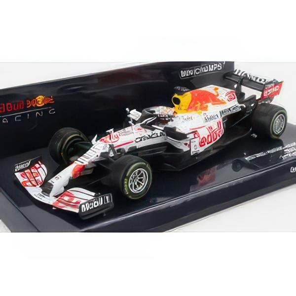 RED BULL F1 RB16B HONDA RA620H TEAM ASTON MARTIN N 33 WORLD CHAMPION 2nd TURKISH GP 2021 MAX VERSTAPPEN WHITE RED/MINICH...