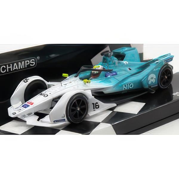 NIO FORMULAE TEAM NIO SPORT 004 N 16 SEASON 20182019 OLIVIER TURVEY LIGHT BLUE WHITE/MINICHAMPS 1/43ミニカー
