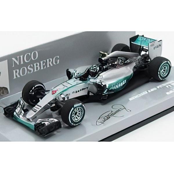 MERCEDES GP - F1 W06 AMG PETRONAS HYBRID N 6 MALAYSIAN GP 2015 NICO ROSBERG - SILVER GREEN /Minichamps 1/43 ミニカー