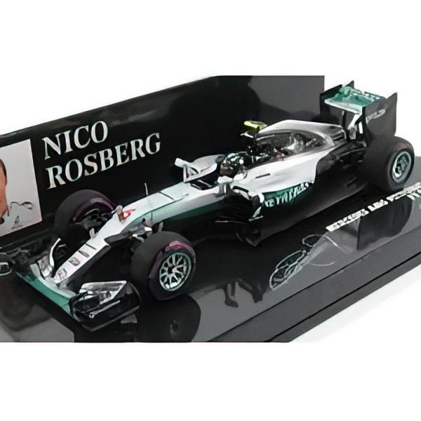 MERCEDES GP - F1 W07 HYBRID AMG PETRONAS N 6 MONACO GP NICO ROSBERG 2016 WORLD CHAMPION - SILVER GREEN /Minichamps 1/43 ...