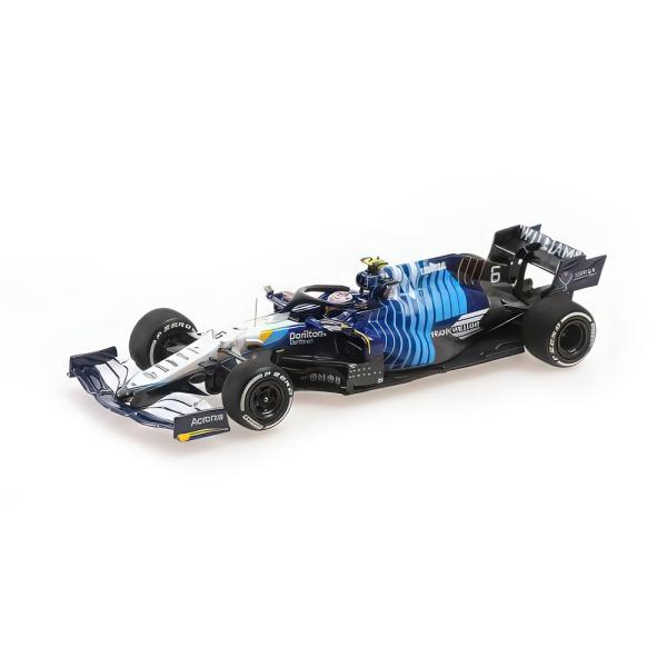 Williams F1 Fw43B Mercedes M12 Eq Power+ チーム Williams Racing 6 Saudi Arabia GP 2021 Nicholas Latifi White Light Blue 417...