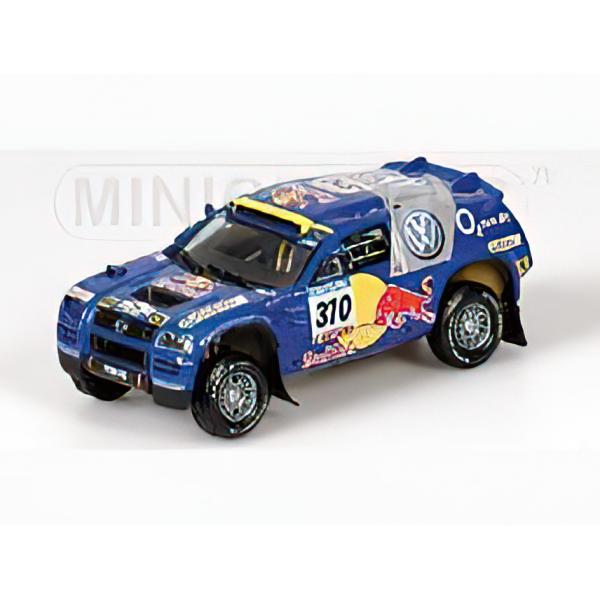 VOLKSWAGEN - RACE TOUAREGRED BULL N 310 RALLY PARIS-DAKAR 2005 PONS - KLEINSCHMIDT - BLUE /Minichamps 1/43 ミニカー