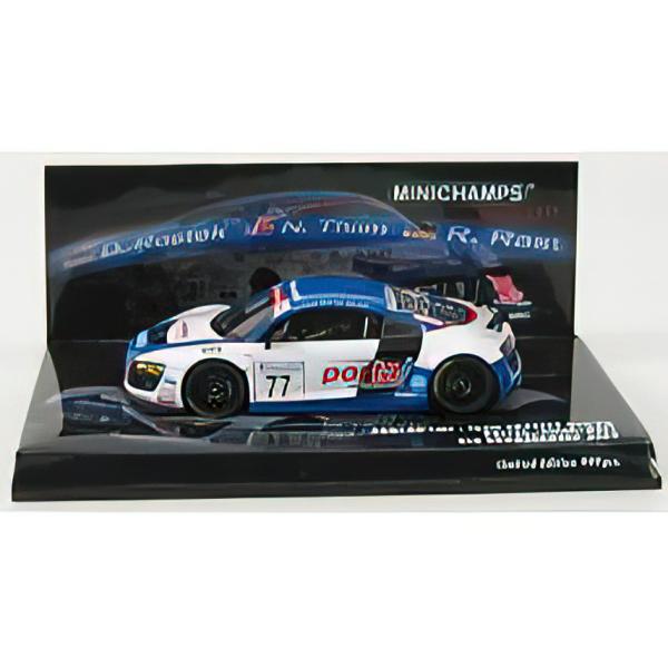 AUDI - R8 N 77 NURBURGRING 2009 ROSTEK - THIM - RAST - BLUE WHITE /Minichamps 1/43 ミニカー